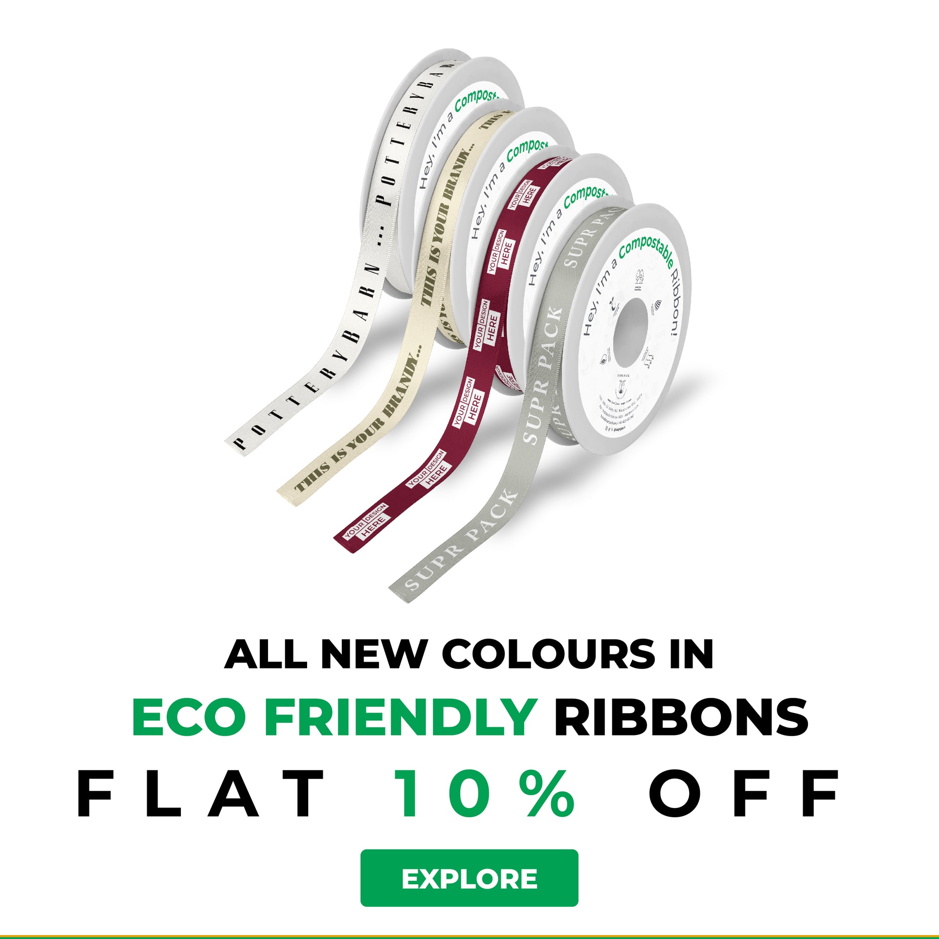 Custom compostable mailers/satchels, tissue paper & labels in low qty ...