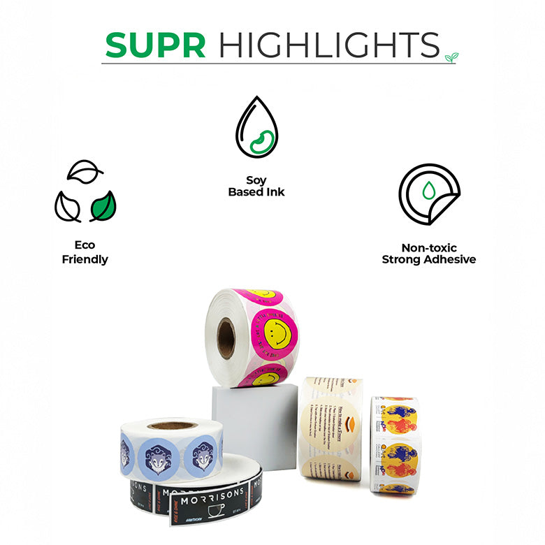 Eco-friendly Sticker Rolls| Supr Pack – suprpack.com