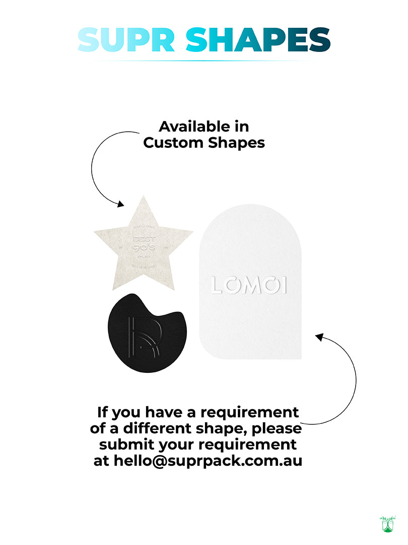 Custom Blind Embossed Stickers & Labels. MOQ-250 Stickers – suprpack.com