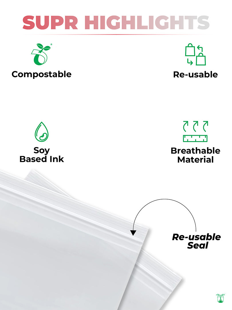Compostable Zip Lock Bags | Supr Pack – suprpack.com