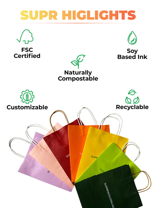 Supr Pack Compostable Shopping Bags - Sturdy and Recyclable – suprpack.com