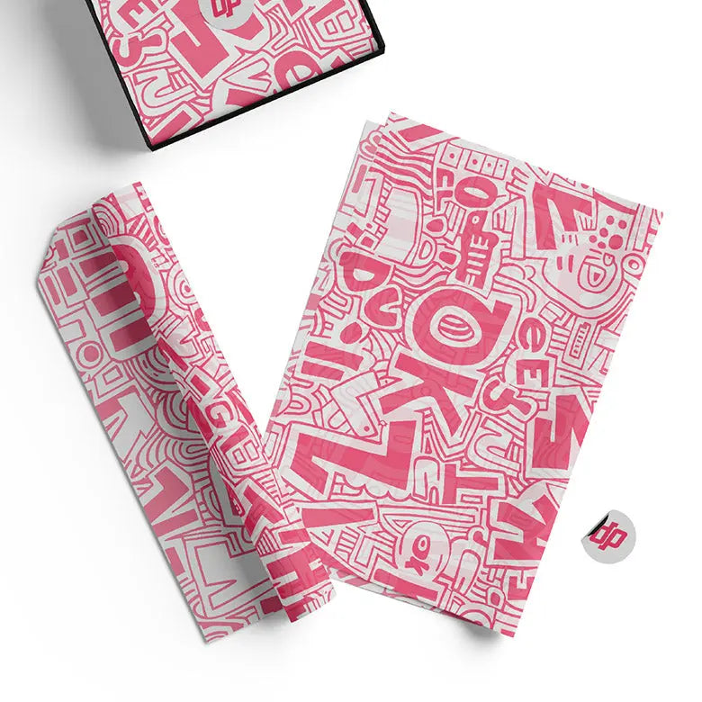 White Custom Tissue Paper with Custom Stickers | Supr Pack – suprpack.com