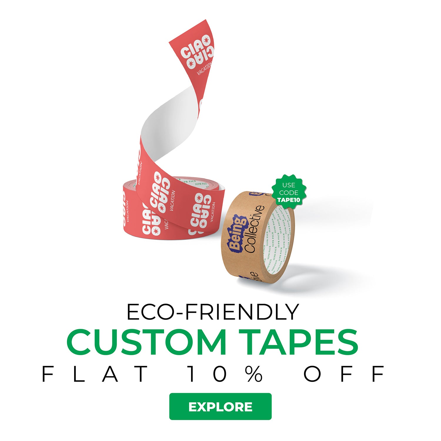 Custom compostable mailers/satchels, tissue paper & labels in low qty ...