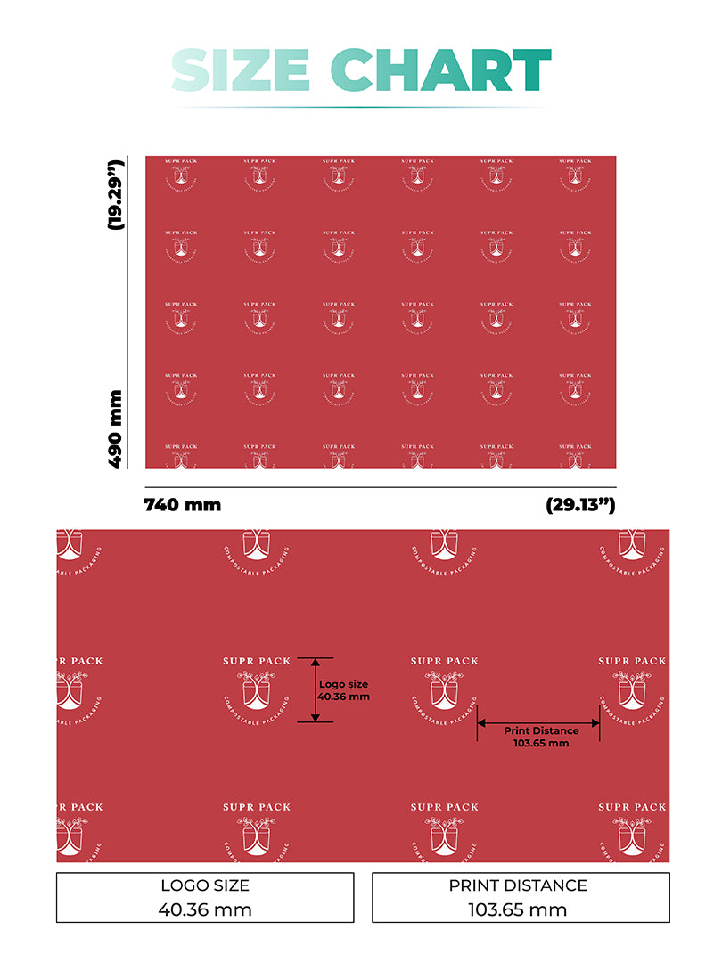 Colored Custom Tissue Paper with Custom Stickers | Supr Pack – suprpack.com