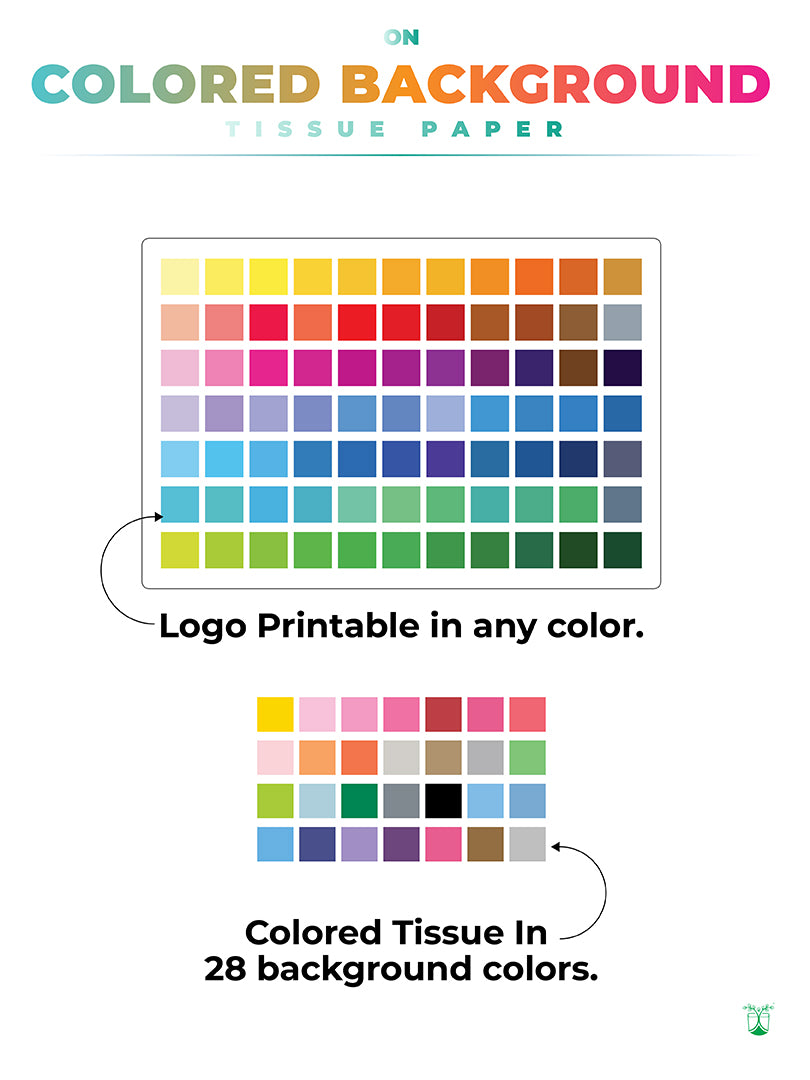 Colored Custom Tissue Paper with Custom Stickers | Supr Pack – suprpack.com