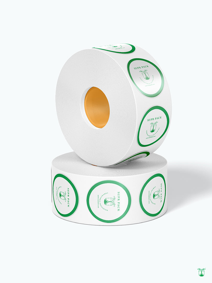 Eco-friendly Sticker Rolls | Recyclable sticker rolls for packaging ...