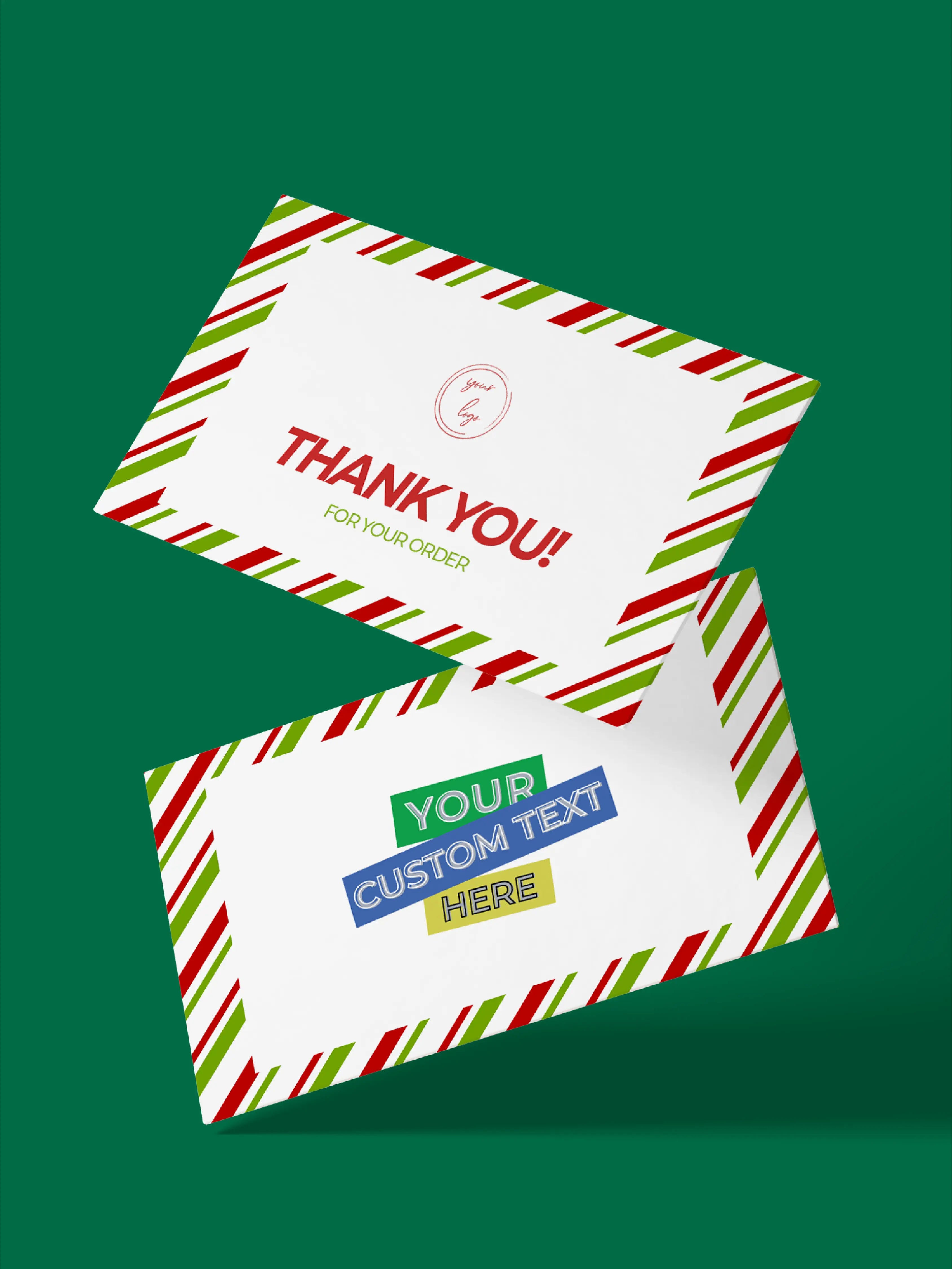 Custom Thank You Cards | Festive custom Thank you Cards | MOQ- 100 ...